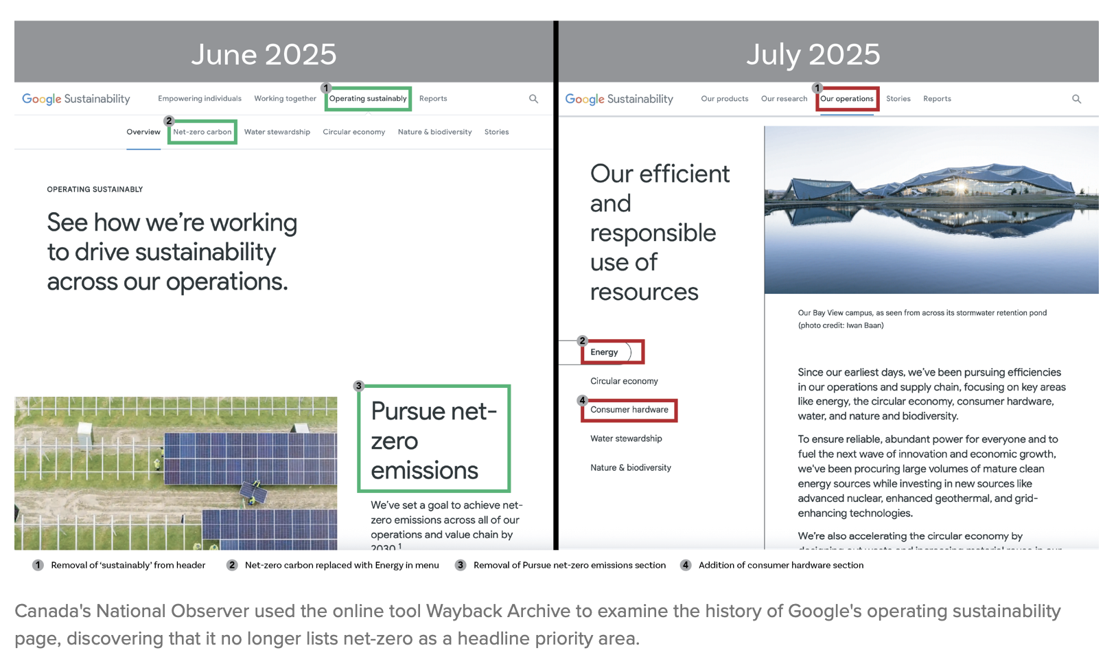 Google’s net-zero pledge has quietly been scrubbed – Energy in Demand ...
